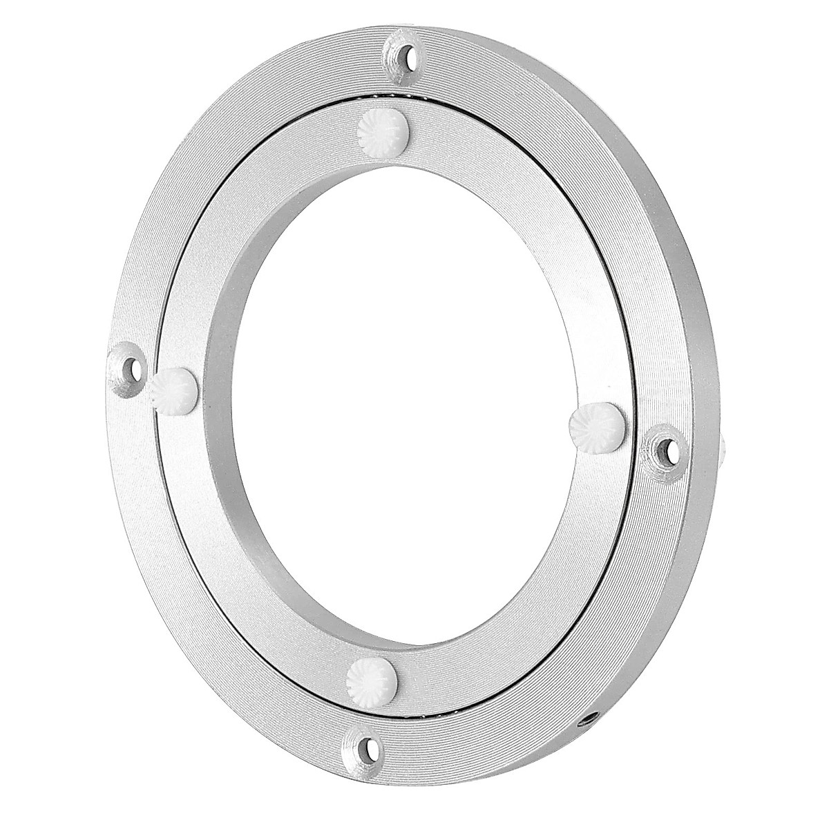 MUKLEI 3 Pack 5.5 Inch Aluminium Alloy Turntable Bearings, Heavy Duty Lazy Susan Hardware Rotating Bearing Turntable for Rounding Dining Table, 110 lbs Max Load Bearing Capacity