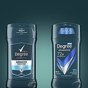 Degree Men Advanced Protection Antiperspirant Deodorant Cool Rush 4 count 72-Hour Sweat and Odor Protection Antiperspirant For Men With MotionSense Technology 2.7 oz