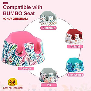Zooawa Seat Cover Compatible with Bumbo Seat, Baby Seat Cover Children Chair Protector Washable Baby Booster Seat Accessory, Infant Comfortable Seat Cover Compatible with Bumbo Seat, Pink