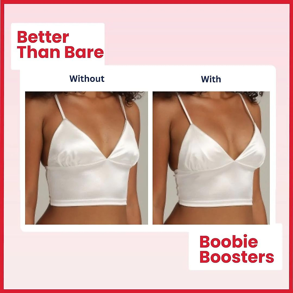 Double-Sided Sticky Inserts | Increase 2 Cup Sizes | Reusable & Washable | Perfect for Wedding Dresses & Backless Dresses (A) Beige