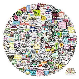 200 Pcs Inspirational Stickers,Motivational Stickers,Vision Board Stickers,Positive Stickers for Teens Adults,Stickers for Journaling,Journal Sticker Pack,Scrapbooking,Journaling,Personalized Decals