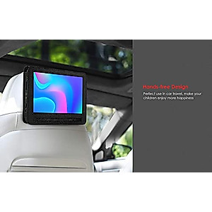 ieGeek 12.5" Purple Portable DVD Player and Car Headrest Mount Holder Strap Case, Car Travel DVD Players 5 Hrs Rechargeable Battery, Region-Free Video Player for Kids Elderly, Remote Control, Sync TV