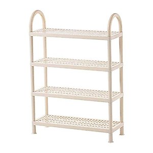 DINGZZ Plastic Shoe Rack, Simple Multi-Level Dormitory College Student Bedroom Shoe Storage Household Shoe Cabinet