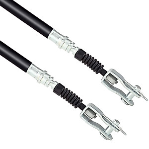 10L0L Golf Cart Brake Cables Set 42" Long Stainless Steel Core Cable Passenger and Driver Side Brake Cable Fits for Club Car DS 1981-1999 G&E Golf Cart OEM# 1011125 1011403 1016761-01