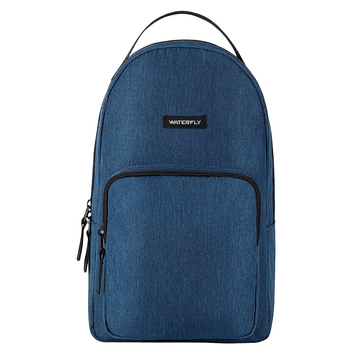 WATERFLY Women's Crossbody Mini Bags: Small Sling backpack with Zipper Pocket Adjustable Strap (Blue)