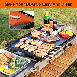 28 Inch Silicone Griddle Mat for Blackstone, Heavy Duty Food Grade Silicone Protective Griddle Cover Blackstone Griddle Accessories Heat & Cold Resistant, Prevent Rust&Dust