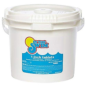 In The Swim 1" Inch Pool Chlorine Tablets - 10 Pounds White