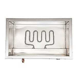 2-Pan Electric Commercial Food Warmer, 110V 850W Stainless Steel Bain-Marie Buffet Countertop Buffet Steamer Steam Table Wet Heat (2-pan)