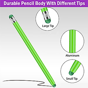 Liromna Stylus Pens for Touch Screens(4 Pcs), Sensitivity Capacitive Stylus 2 in 1 Stylus Pen with 8 Extra Replaceable Tips for iPad Tablets Samsung Galaxy PC All Universal Touch Screen Devices