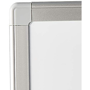 Offex Rolling Reversible Dry Erase 96"W x 40"H Double-Sided Magnetic Whiteboard with Aluminum Frame and Marker Tray - Perfect for School, Classroom, Conference and Presentation