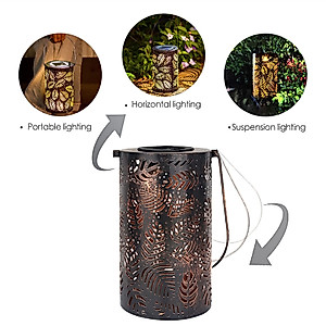 YAOLUU Outdoor Light Retro Solar Lights Outdoor Lights Garden Chandeliers Creative Projection Lights Garden Walkway Lights Home Decoration Garden Decoration Outdoor Lights Outdoor Lighting