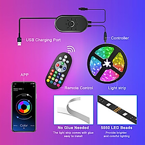 Nexillumi LED Lights for TV 60-75 Inch