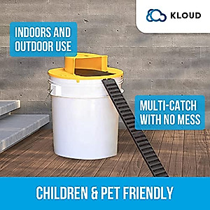 Mouse Rat Traps Bucket Lid 5 Gallon Bucket | Humane & Lethal | Indoor Outdoor House Reusable | Best Trap to Get Rid of Mice Rats and Squirrel, No Poison | No More Glue Traps | No Smoke Bombs or Shots