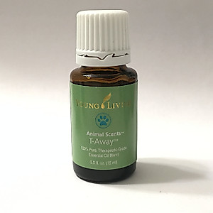 Young Living Animal Scents T-Away, 15ml | Animal Care Essential Oils | Natural Pet Care & Wellness Support | Prediluted Formula | Soothing & Gentle | Relaxation & Calming Oil for Pets