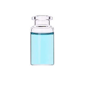 Wheaton W225282 Borosilicate Glass Clear Flat Bottom Headspace Vial, Beveled Finish, 10ml Capacity (Case of 100)