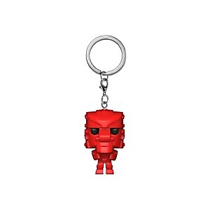 Funko Pop! Keychain: Mattel - Rock'Em Sock'Em Robot, Red, 2 inches