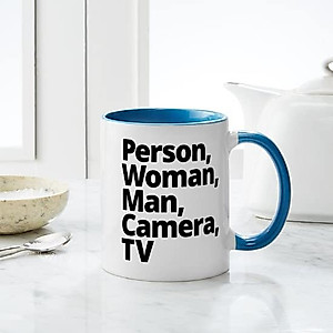 CafePress Person Woman Man Camera Tv Mugs Ceramic Coffee Mug, Tea Cup 11 oz