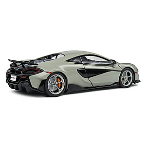 2018 McLaren 600 LT Coupe Blade Silver 1/18 Diecast Model Car by Solido S1804506