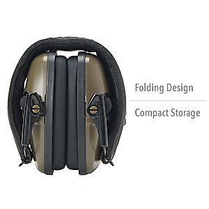 Honeywell Ademco Howard Leight Impact Sport Bluetooth 5.0 Electronic Shooting Earmuff (R-02548) Od Green