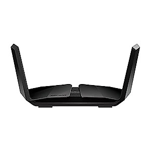 Netgear Nighthawk RAX120 IEEE 802.11ax Ethernet Wireless Router - 2.40 GHz ISM Band - 5 GHz UNII Band - 8 x Antenna(8 x Internal) - 768 MB/s Wireless Speed - 5 x Network Port - 1 x Broadband Port - US