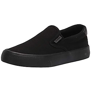 Lugz Womens Clipper Slip On Sneakers Shoes Casual - Black - Size 7.5 B