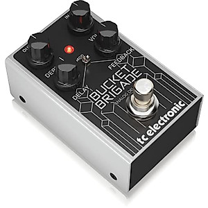 TC Electronic Electric Guitar Single Effect, Black/Silver (Bucket Brigade Analog DELAY)