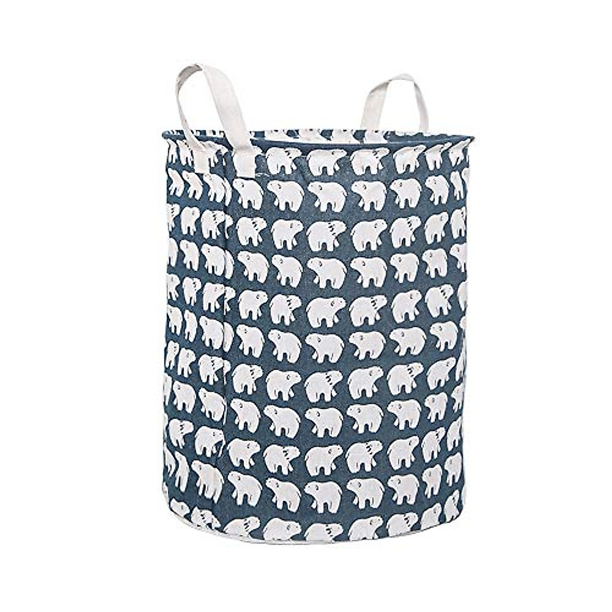 Storage Basket Large Collapsible with Handle Waterproof PE Coating Nursery Laundry Hamper Lightweight for College Dorms Kids Bedroom Bathroom Clothes and Toys Large Storage Bin