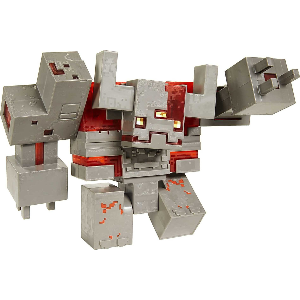 Minecraft Dungeons Redstone Monstrosity, Large Battle Figure (10-inch by 7.3-inch), Action and Adventure Toy Based on Video Game, Gift for Kids Age 6 and Older