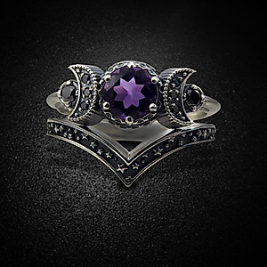 MEKOUIYE Vintage Rings for Womens Mens,925 Sterling Silver Bohemian Promise Wedding Knuckle Rings Jewelry Valentine's Day Gifts