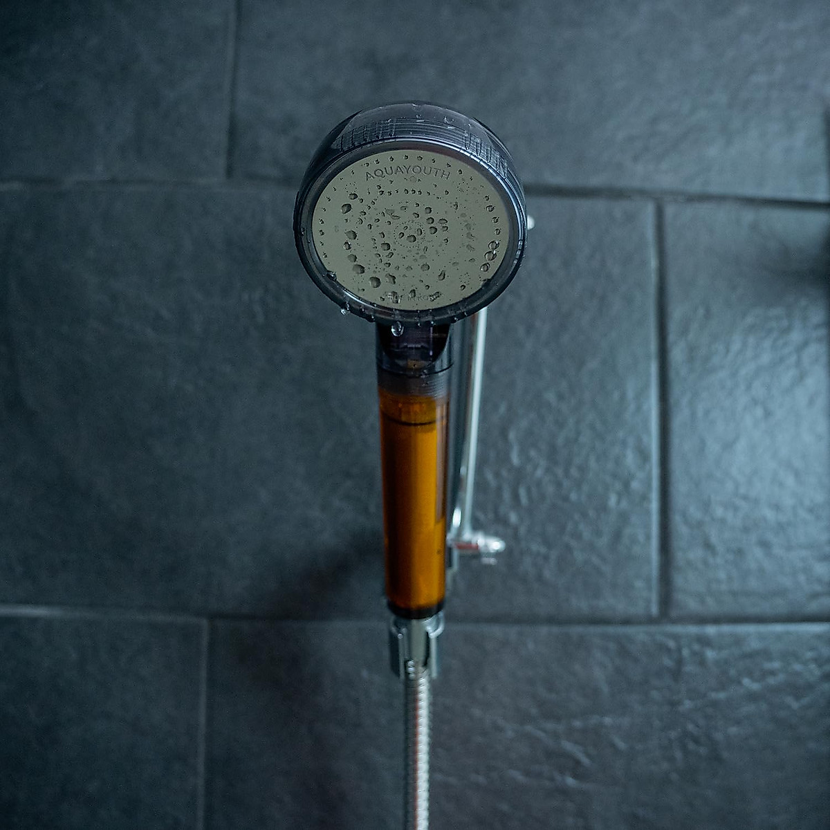 AquaYouth Vitamin C Handheld Shower Head | Built-in Vitamin C + Ceramic Balls Reduces Chlorine & Chloramine, While Improving Skin and Hair Health