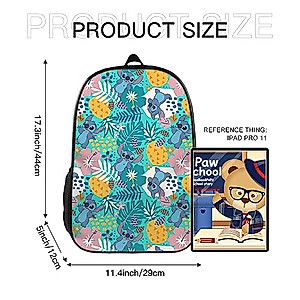 Cute Catoon Backpack 3 PCS Replaceable Pattern Backpacks Casual Travel Daypack Lightweight Laptop Bag