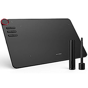 XPPen Deco 03 Wireless 2.4G Digital Graphics Drawing Tablet Drawing Pen Tablet with Battery-Free Passive Stylus and 6 Shortcut Keys (8192 Levels Pressure) 10x6 Inches