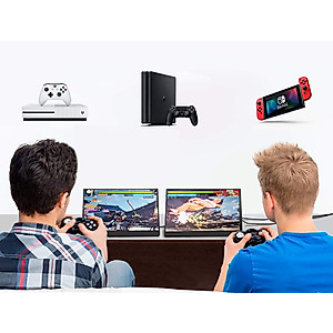 SideTrak Solo Triple 15.6” Portable Gaming Monitor for Laptops, 2 Freestanding 15.6” FHD 1080P LED Display Screens, Extending Screens for Mac, PC, & Chrome, USB-C or HDMI, Speakers & HDR Mode