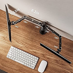 ErGear Height Adjustable Electric Standing Desk Dual Monitor Desk Mount