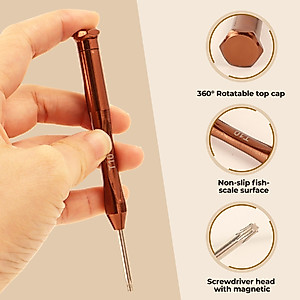 MulWark 8pc Mini Screwdriver Set - Magnetic Torx Screwdrivers Repair Kit for Electronics, Jewelry, Eyeglasses, Xbox Controller, iMac, Watch Screwdriver - Compatible Small Screwdriver Set