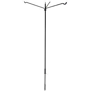 Erva Tool Heavy Duty 80" 3 Arm Bird Feeder Pole Set w/Twist in Ground Socket