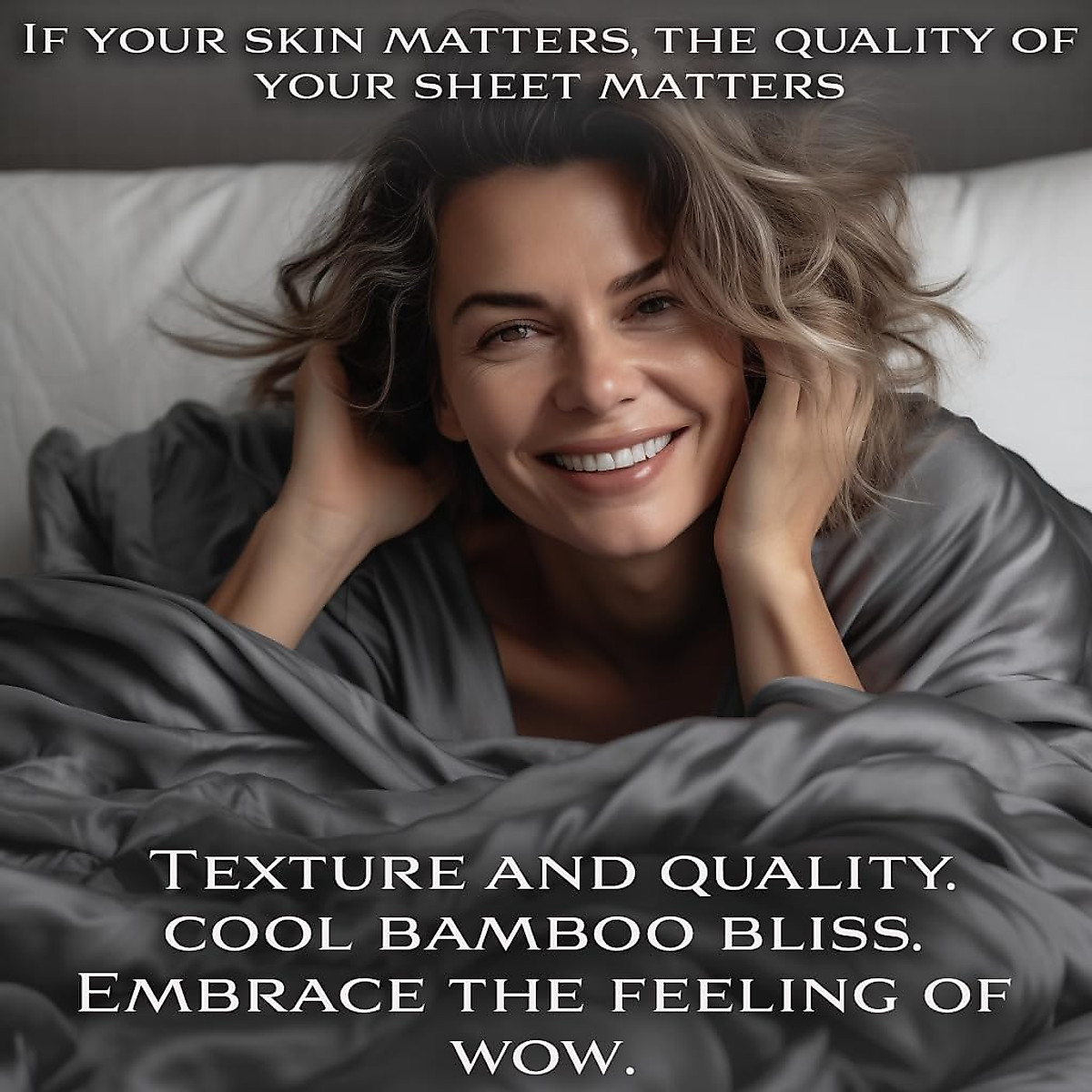 Lunar - 100 Percent Rayon Derived from Bamboo - 400 Thread Count, Eight Corner Ties, Breathable & Soft as Silk- Ideal Duvet Cover for Hot Sleepers