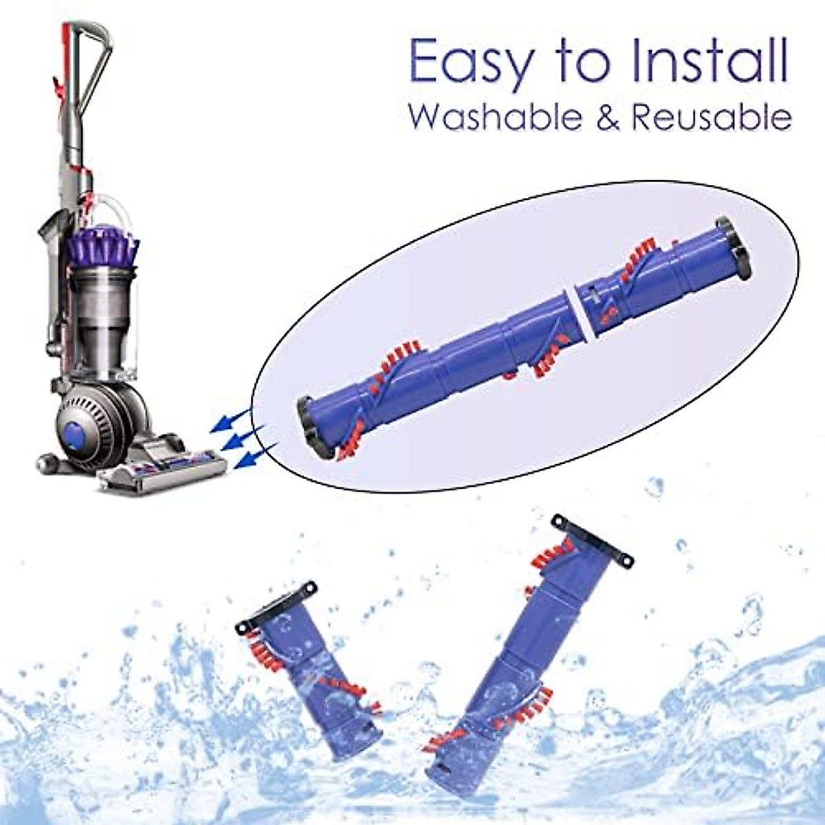 ilovelife Replacement Brush Roll Bar DC65,DC66 Brushroll Spinner Brushes Compatible with Dyson DC65, DC66 and UP-13 Vacuum Cleaner