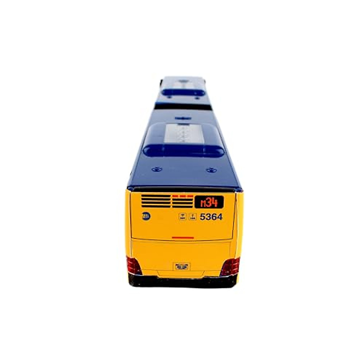 Daron MTA New York City Bus 16" Articulated Bus RT8571 Toy, Blue , Brown