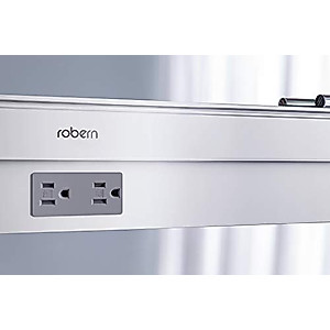 Robern AC2430D4P1L 4000K Temperature LUM Lighting-Left Hinge AiO 24" x 30" Single Door Cabinet, 24"x30"