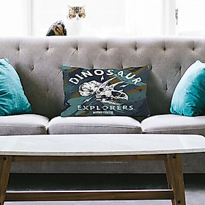 VERSUSWOLF Throw Pillow Cover Abstract Camouflage Dinosaur Rectangular Sofa Pillow Case Cushion Cover for Home Couch Bed Decor 20x36 Inch