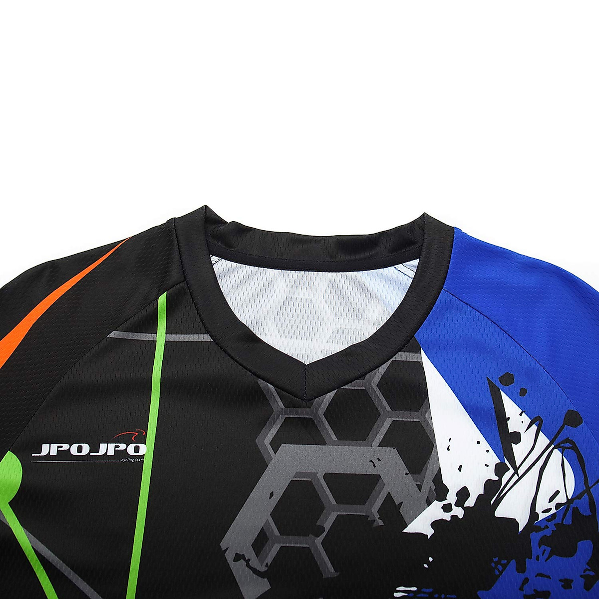 JPOJPO Men's Cycling Jersey MTB T Shirt Long Sleeve Youth Off-Road Motorcycle Jersey Bicycle Clothes Anti-UV