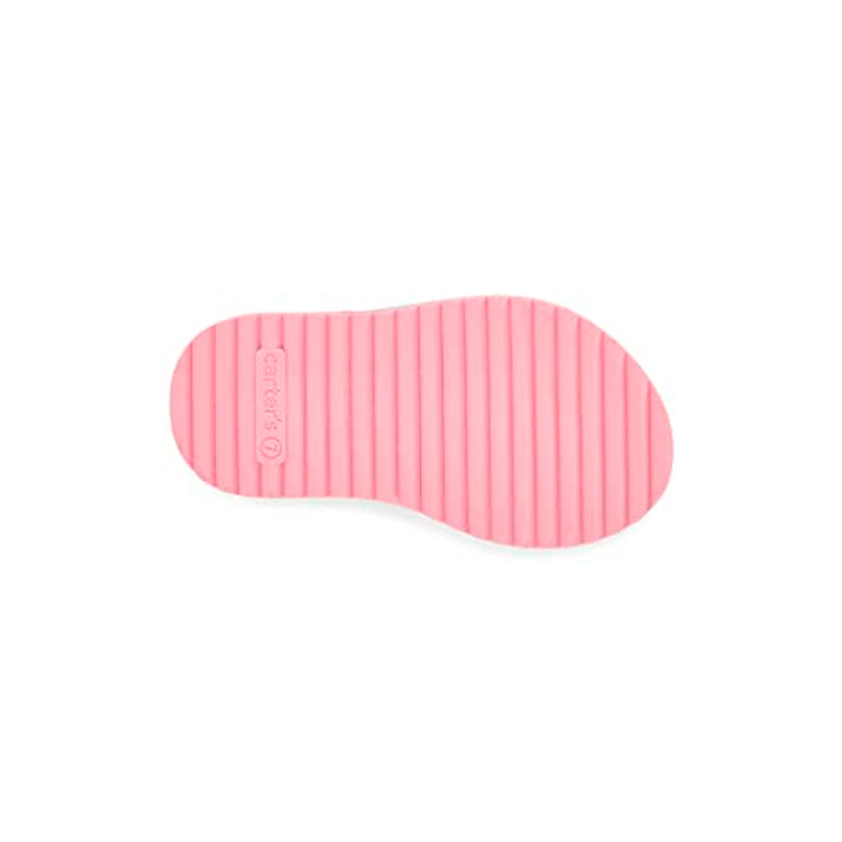 carter's Girls Candy Sandal, White, 7 Toddler