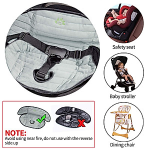 Piddle Pad Car Seat Protector, Waterproof Potty Training Seat Saver Pads for Infants Baby and Toddlers, Machine Wash and Dry (Gray)