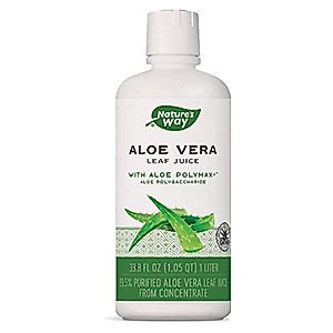 Nature's Way Premium Quality Aloe Vera Leaf Juice 99.5% Purified, 33.8 fl oz