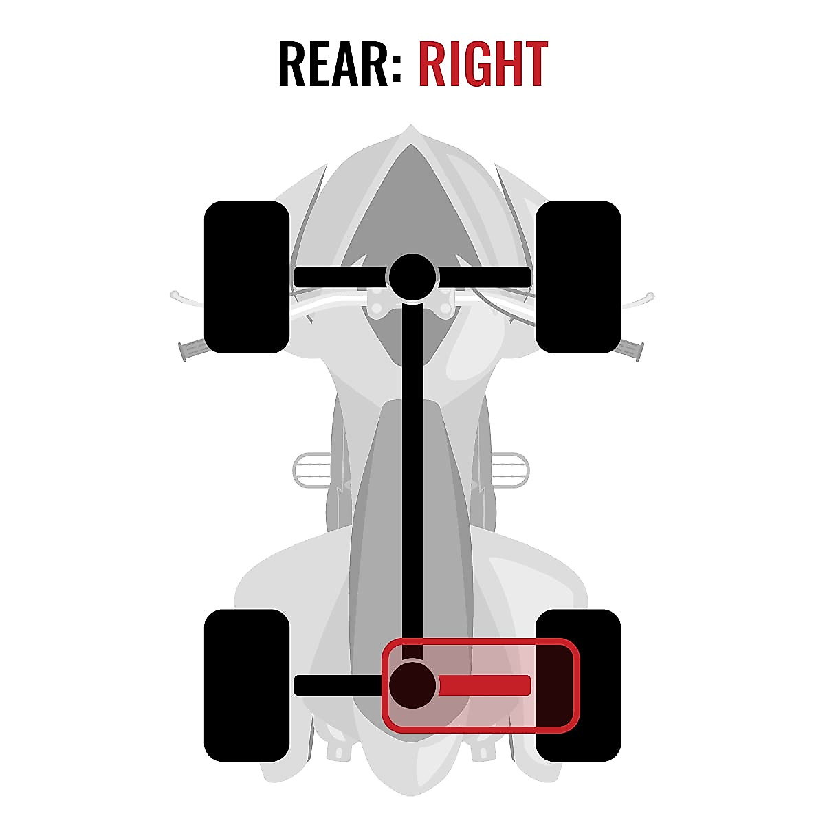 Sixity XTA Rear Right Axle compatible with Polaris RZR XP 1000 High Lifter Edition Limited Premium Trails & Rocks and Rock 4 2020-2021