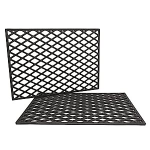 GRISUN Grill Grates for Pit Boss 820 Series, Pro Series 850 Wood Pellet Grills, Heavy Duty Cast Iron Grill Grids for Pit Boss 820 Deluxe Grill, 2 PCS