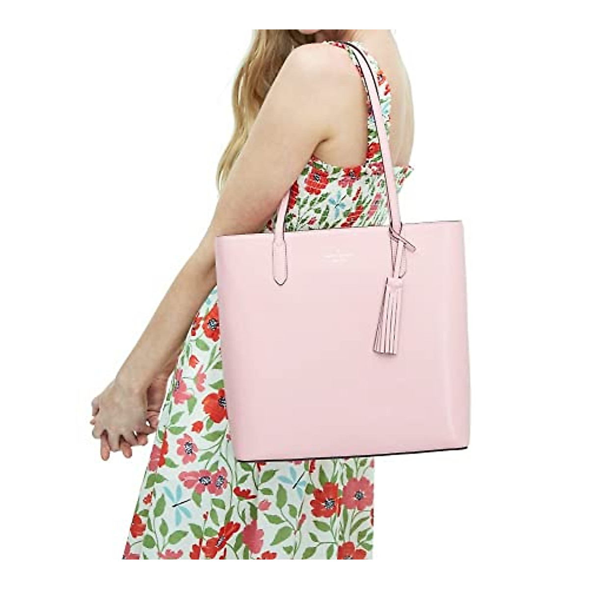 Kate Spade New York Jana Leather North South Tote (Rose Smoke)
