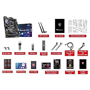 MSI MPG Z690 Edge WiFi DDR4 Gaming Motherboard (ATX, 12th Gen Intel Core, LGA 1700 Socket, DDR4, PCIe 4, CFX, M.2 Slots, Wi-Fi 6)