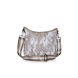 Haute Shore - Perri Crew Puffer Crossbody Bag, Beige Camo